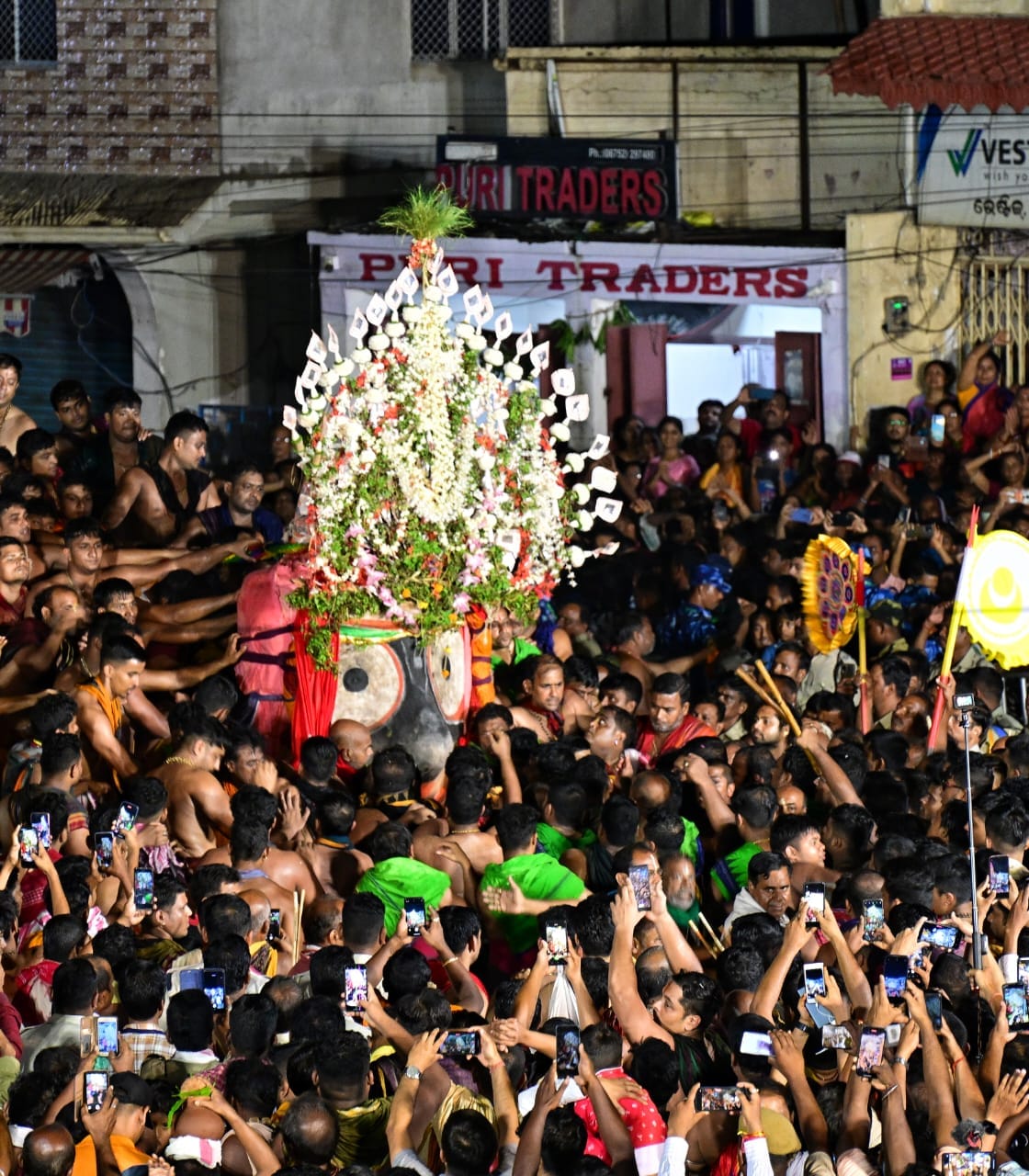 Lord Jagannath and his siblings Lord Balabhadra and Devi Subhadra were ...