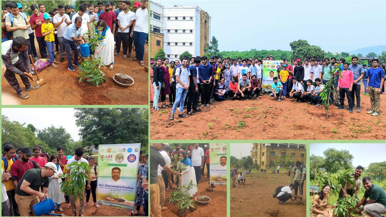 IIT Bhubaneswar organizes plantation drive as part of Meri Maati Mera ...