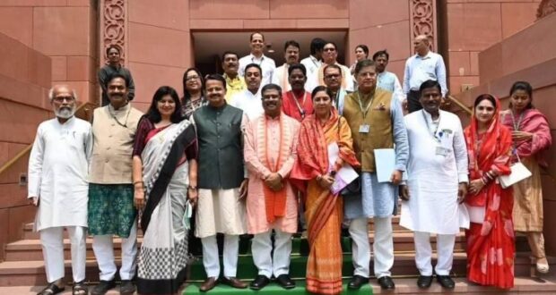 BJP MPs from Odisha took oath as members of the 18th Lok Sabha in Odia ...