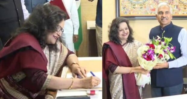 Anu Garg officially took charge as the state’s new Chief Secretary ...